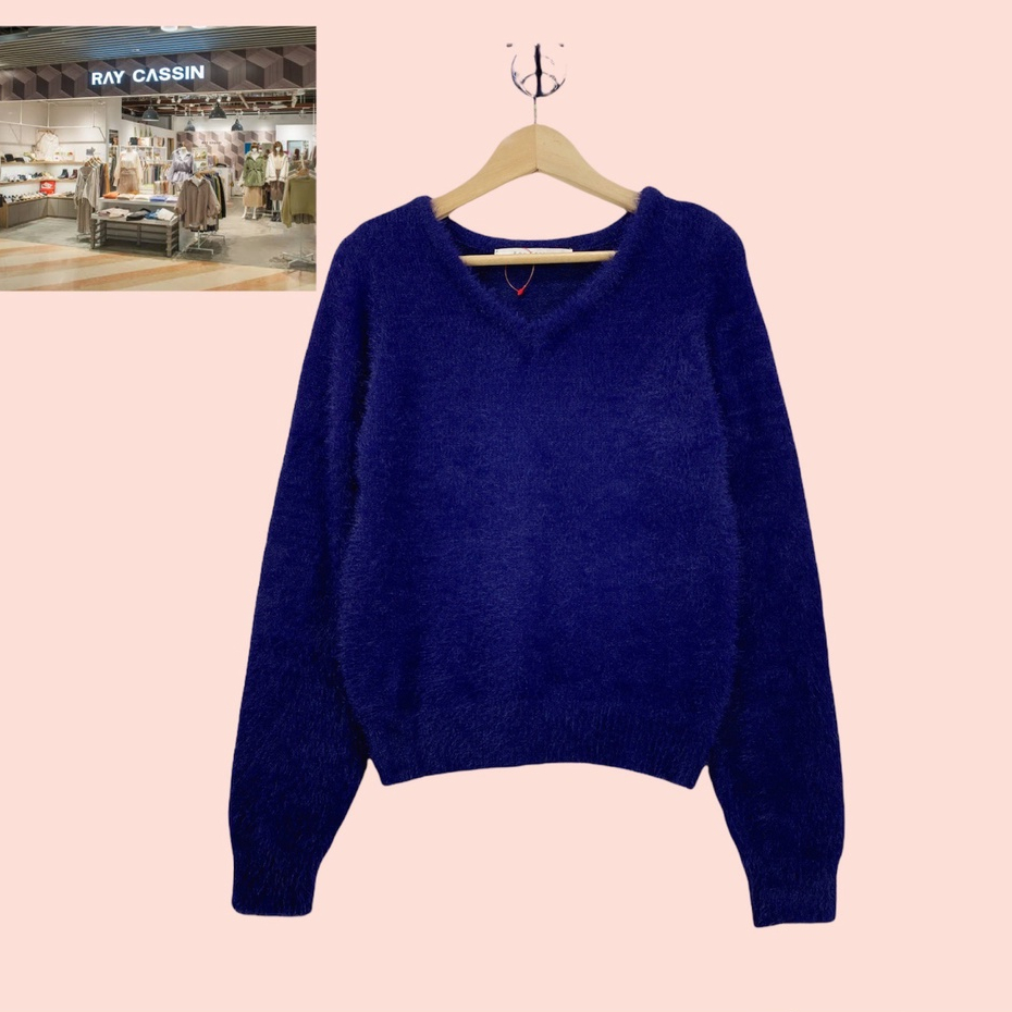 เสื้อ Ray Cassin ผ้าขนฟูพองถักอย่างดี เสื้อทรงสวยน่ารัก ขนพ่องสวย นิ่ม ...