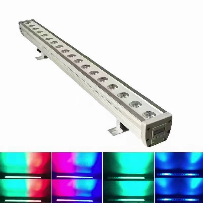 เครื่องซักผ้าติดผนังกันน้ํา 18pcs 3W / สี RGB7 / ไฟเวที / การตกแต่ง ...