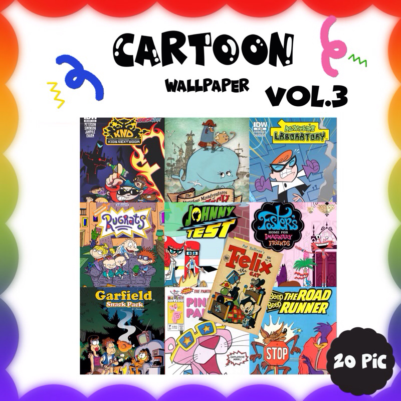 cartoon vintage poster vol.3 ภาพการ์ตูนวินเทจตกแต่งห้อง | Shopee Thailand