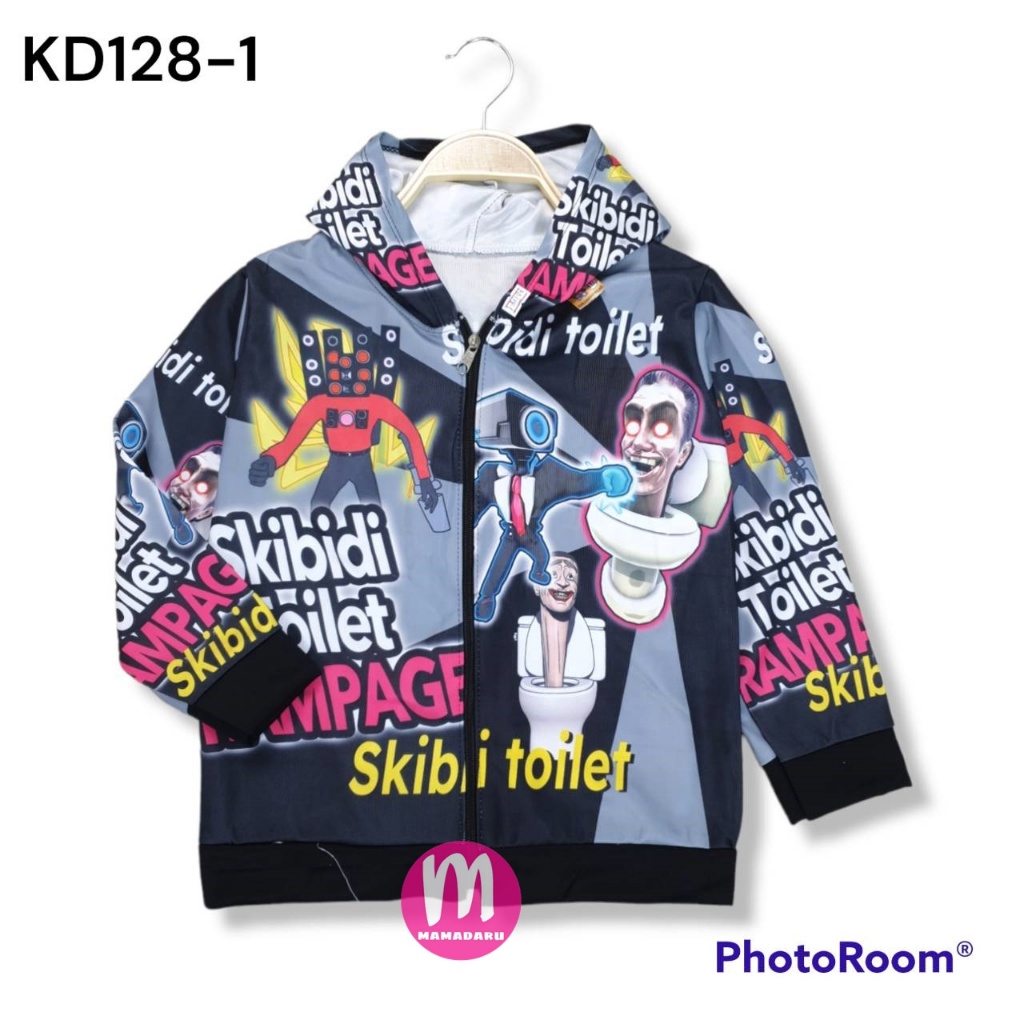 เสื้อกันหนาวเด็ก เสื้อแขนยาวเด็ก SKIBIDI TOILET สกิบิดี้ โถส้วม ผ้าสำลี (KD124) (KD128) | Shopee ...