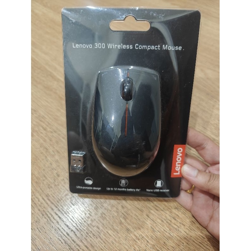 Lenovo 300 wireless compact Mouse | Shopee Thailand