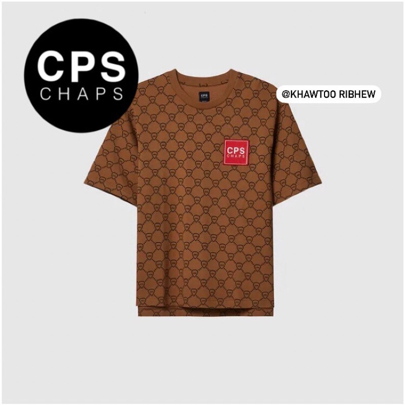 [New Collection] เสื้อยืดCPSชายMonogram Box Logo Boxy Teeของแท้100%จากช ...