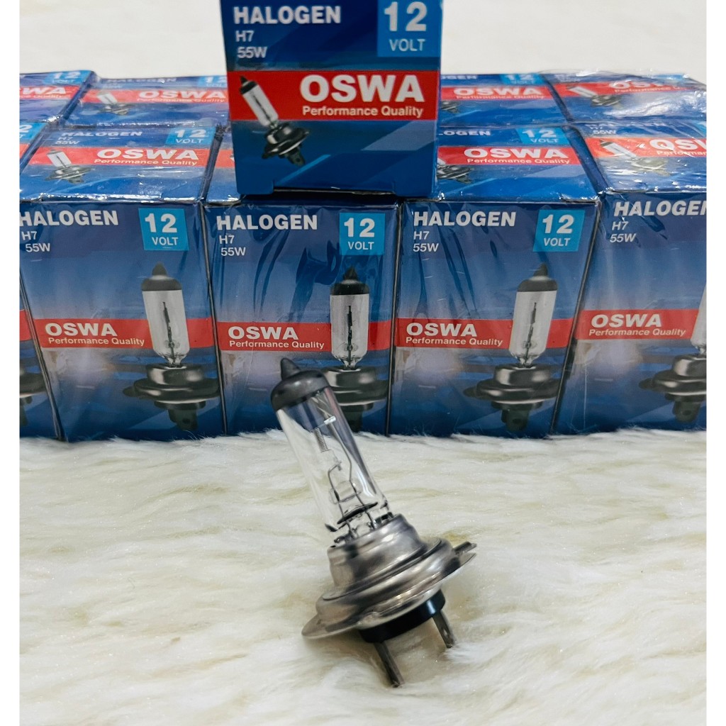 หลอดไฟหน้า หลอดไฟสปอร์ตไลท์ หลอดไส้ H7 12V 55W OSWA | Shopee Thailand
