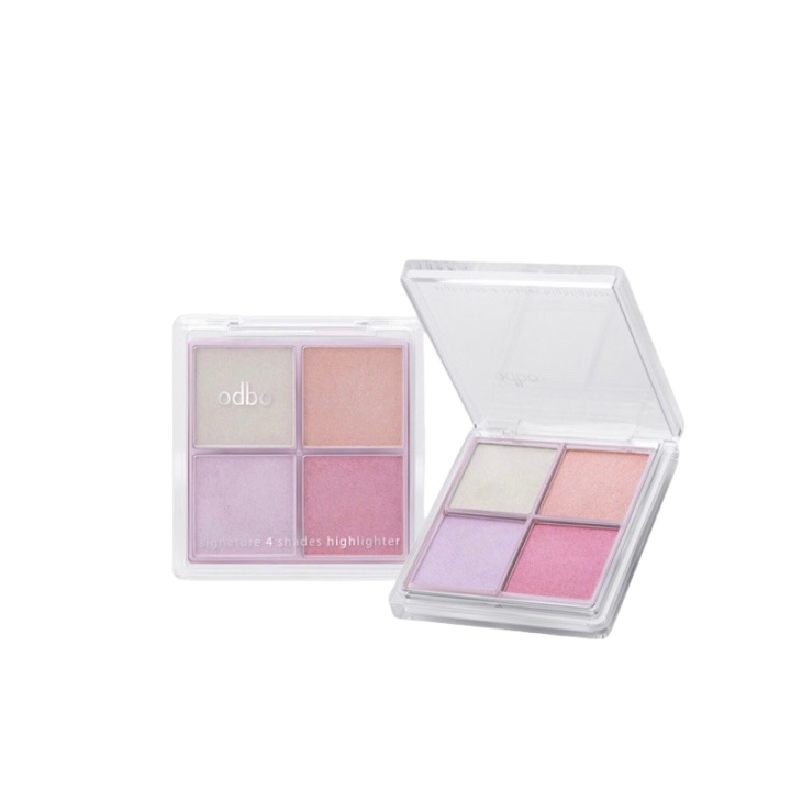 ODBO SIGNATURE 4 SHADES BLUSHER 10g. โอดีบีโอ ซิกเนเจอร์ โฟร์ เฉดส์ บลัชเชอร์ OD1309/OD1318 ...