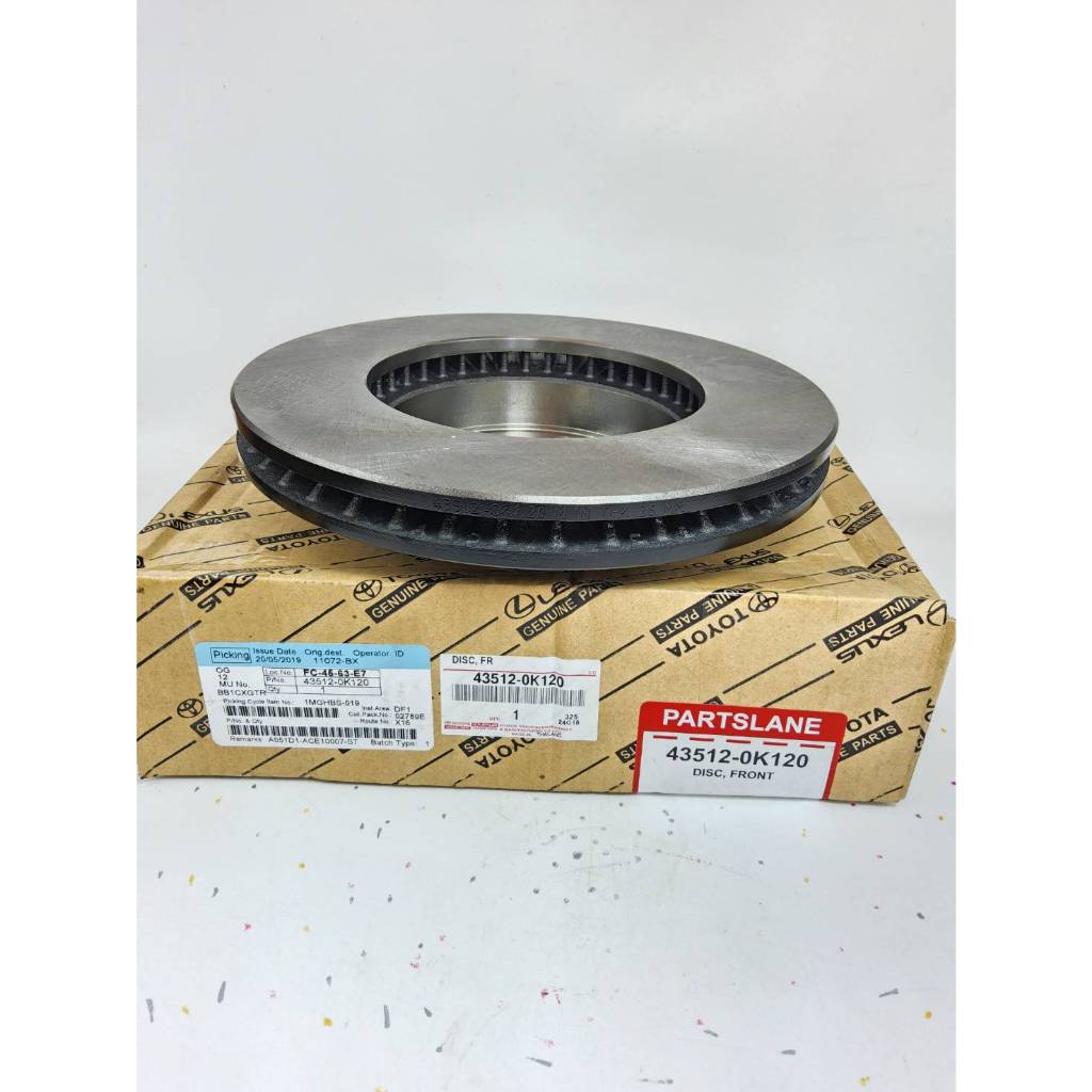 จานดิสเบรคหน้า VIGO SMART ปี08-11 CHAMP ปี12-15 2WD #43512-0K120 ...