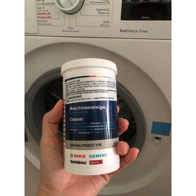 Washing Machine Cleaner ผงทำความสะอาดเครื่องซักผ้าฝาหน้า Bosch | Shopee ...