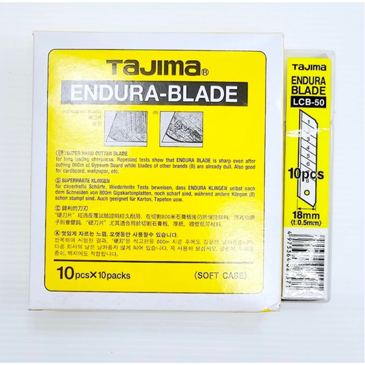 ใบมีดคัตเตอร์ TAJIMA LCB-50PN TAJIMA LCB-50 (ยกกล่อง10หลอด) | Shopee Thailand