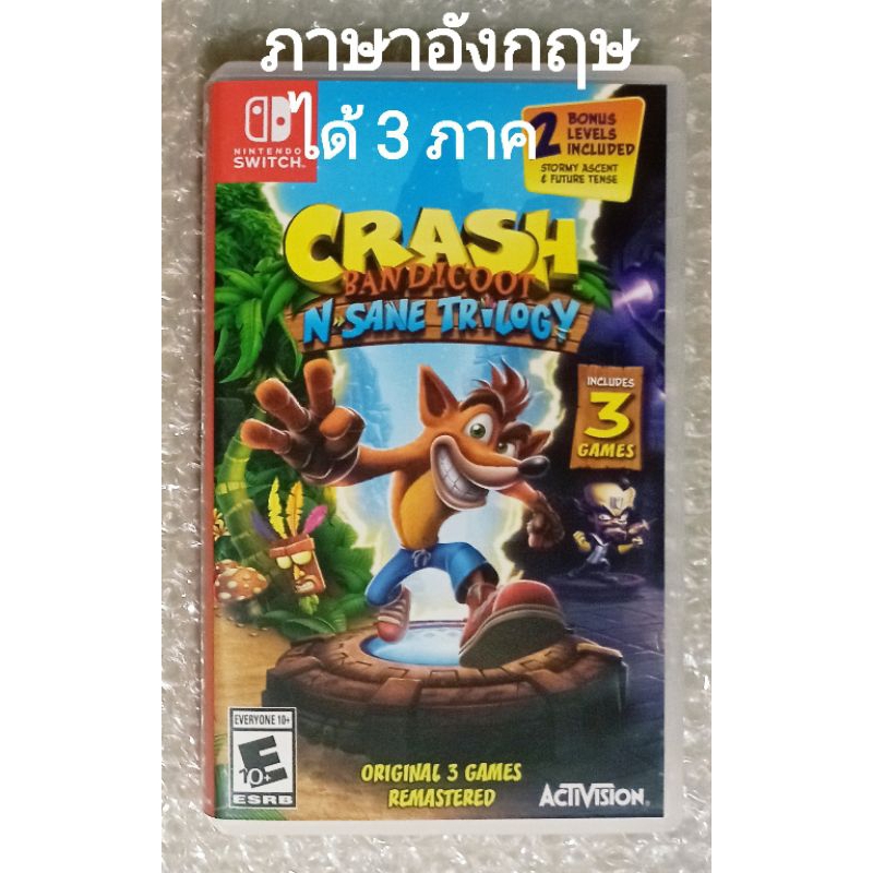 CRASH BANDICOOT N SANE TRILOGY ภาษาอังกฤษ NINTENDO SWITCH ENGLISH nsane ...