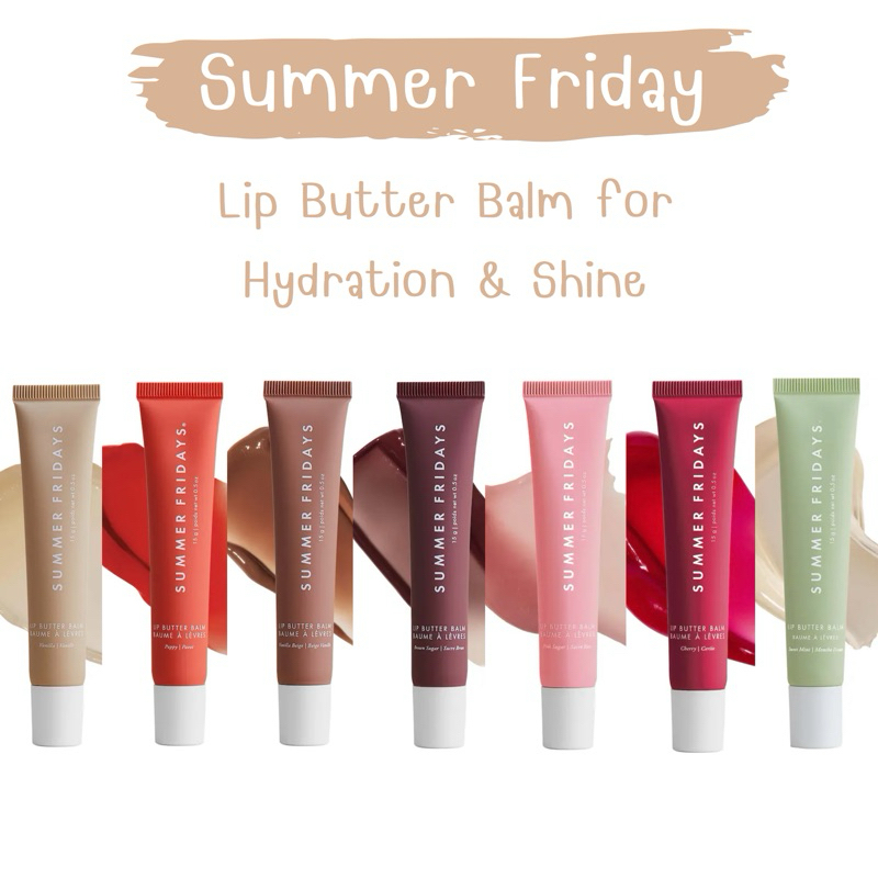 💥พร้อมส่ง💥 Summer Fridays Lip Butter Balm for Hydration & Shine แท้100% ...
