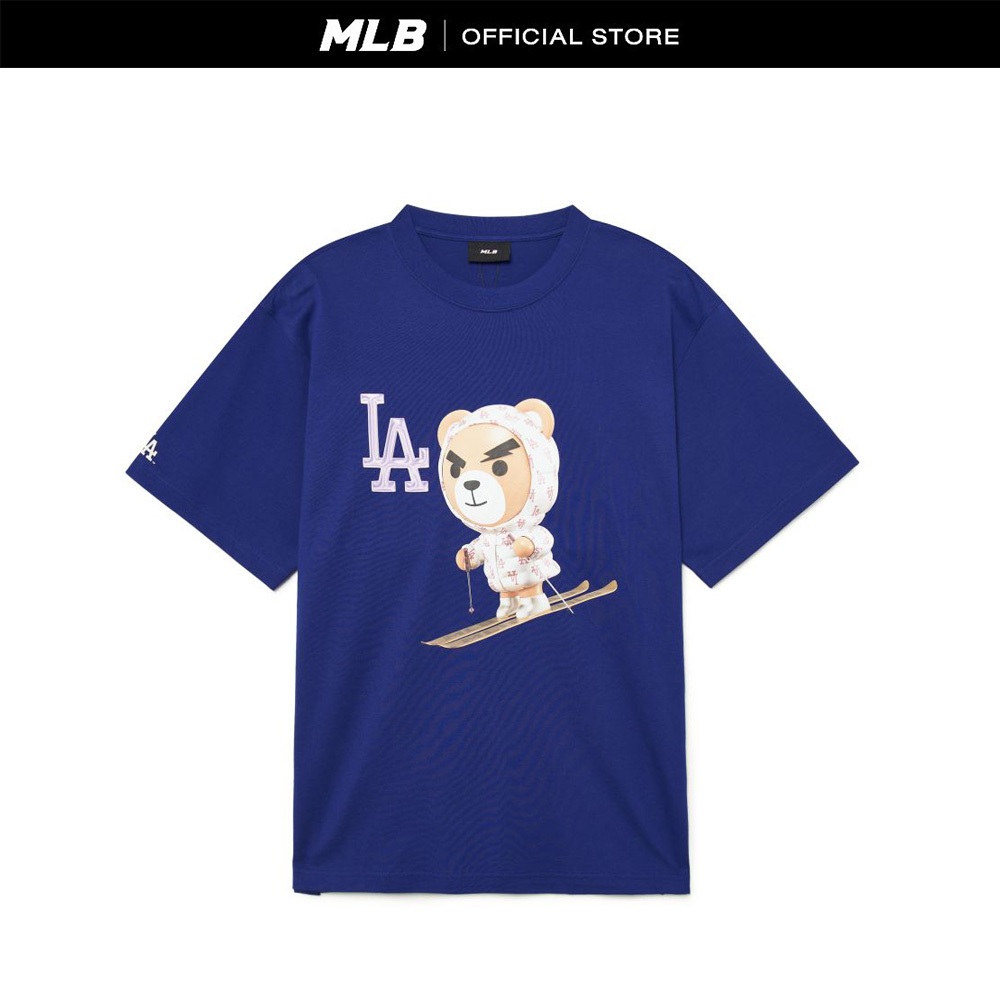 MLB เสื้อยืดแขนสั้น Unisex รุ่น 3ATSE0434 07RBS - สีกรมท่าเข้ม | Shopee ...