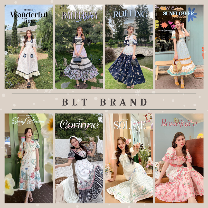 MYT x BLT BRAND : Maxi Dress ชุดเดรสยาว งานป้ายแบรนด์แท้ งานตามหา ชุดไปเที่ยคาเฟ่ ชุดไปงานแต่ง ...