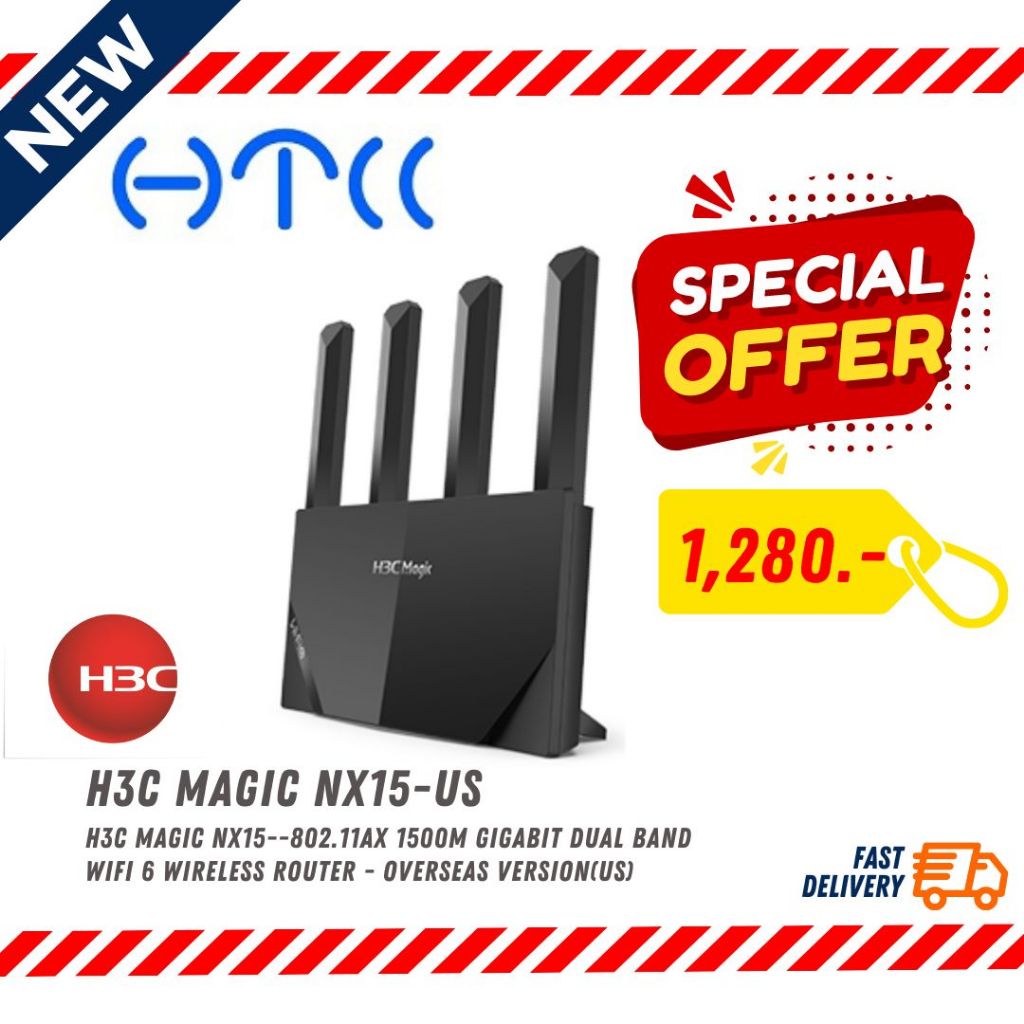 H3C Magic NX15 1500Mbps Dual-Band Wi-Fi 6 Router | Shopee Thailand