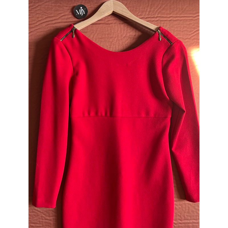 Zara ||| Red dress แท้ | ไม่มีตำหนิ สวยมากเวอร์ | Shopee Thailand