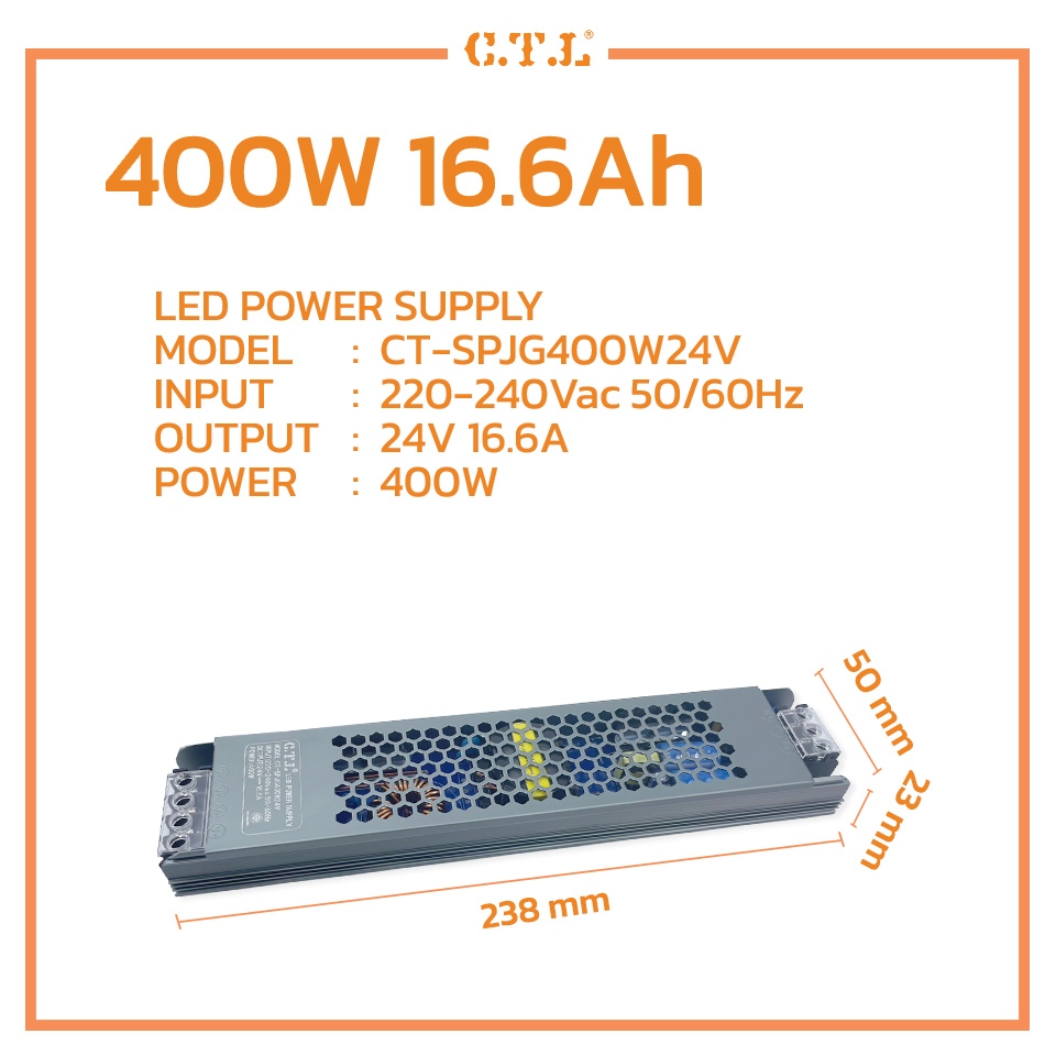 กล่องแปลงไฟ LED DC12V DC24V 60W 100W 200W 300W 400W Switching Power Supply หม้อแปลงพาวเวอร์ซัพพ ...