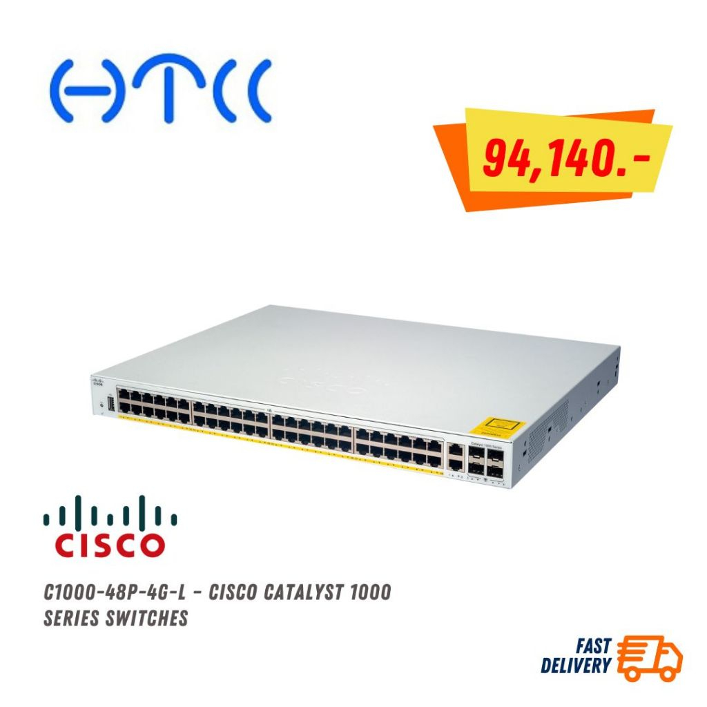 C1000-48P-4G-L – Cisco Catalyst 1000 Series Switches | Shopee Thailand