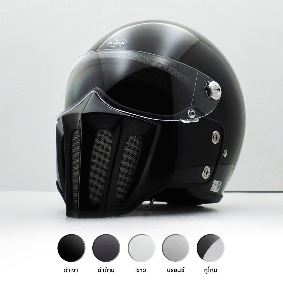 หมวกกันน็อคทรงสลิม OVERLAY MAD MAX (FULLFACE HELMET) หมวกเต็มใบ ทรงวิน ...