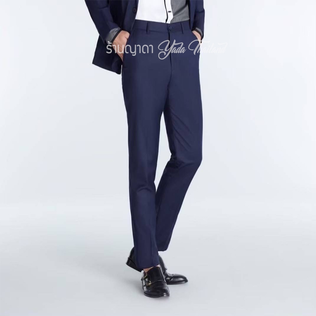 YD Shop สูทผู้ชายเข้ารูป สูทสีกรมเข้ม สูทรับปริญญา รุ่น 2 กระดุม ชุด ...