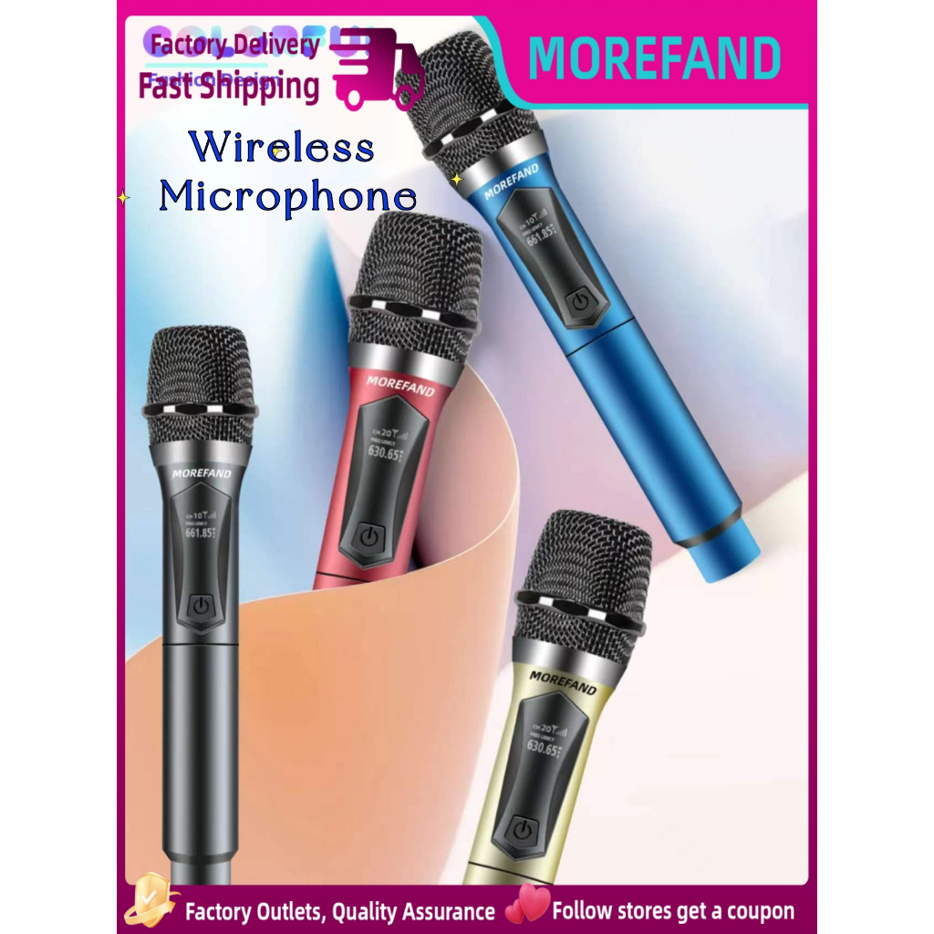 Four color schemes Wireless Microphone ไมโครโฟนไร้สาย เสียงสะท้อน ที่ ...