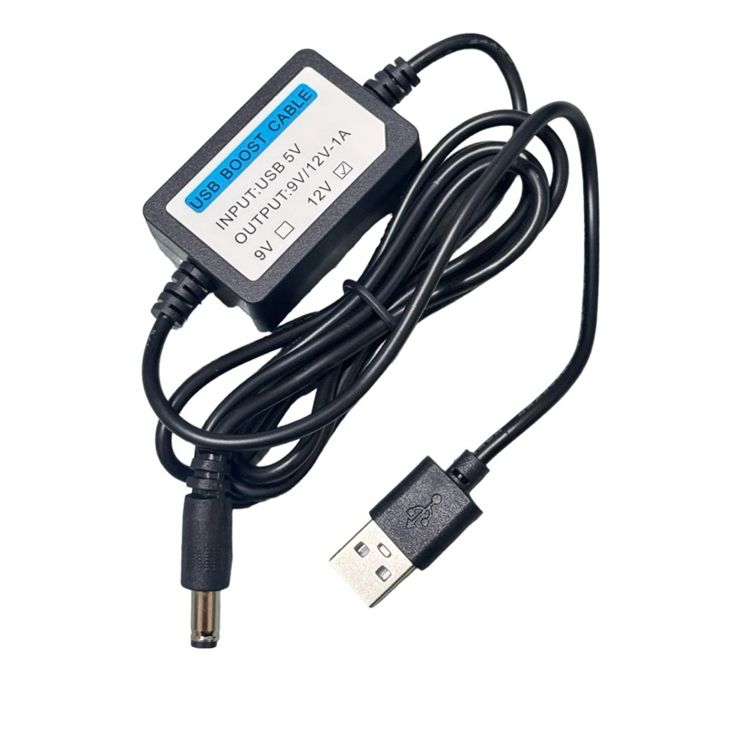 สายชาร์จ USB DC 5V ถึง12V ตัวแปลง1A Step Up ADAPTER สาย USB DC 5.5x2 ...