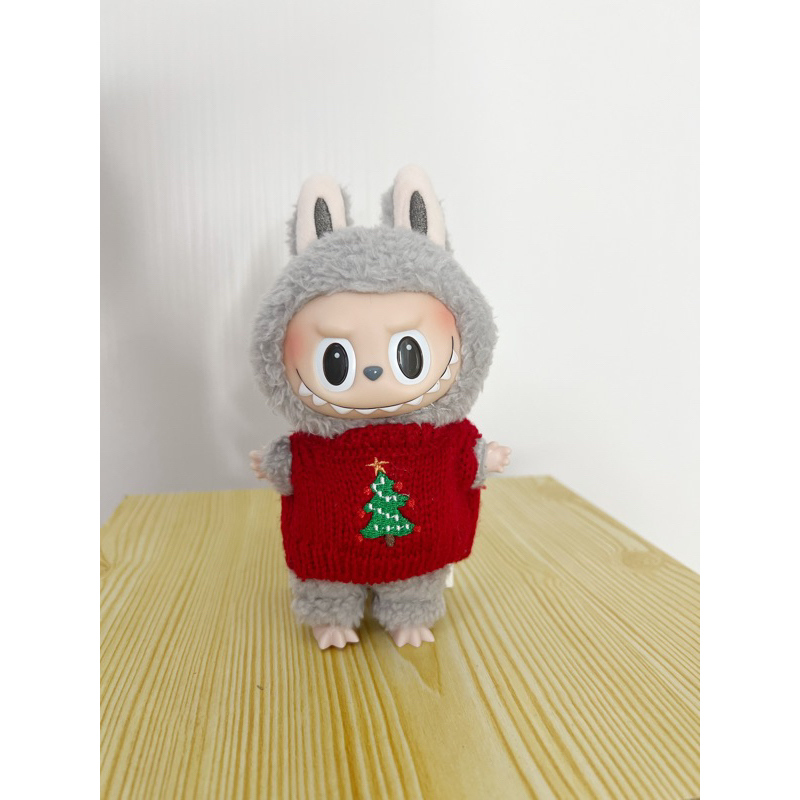 พร้มส่ง LABUBU Macarons labubu cloth size 15cm LABUBU Christmas suit ...