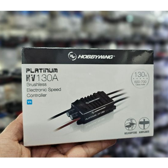 HobbyWing ESC Platinum HV-130 A V.4 (600-700 Class heli ) สปีด speed ...