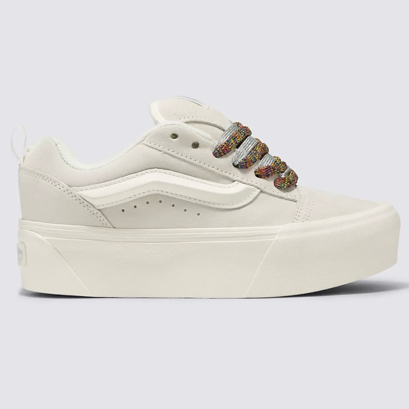 VANS KNU SKOOL STACK LACES MARSHMALLOW MULTI SNEAKERS สินค้ามีประกันแท้ ...