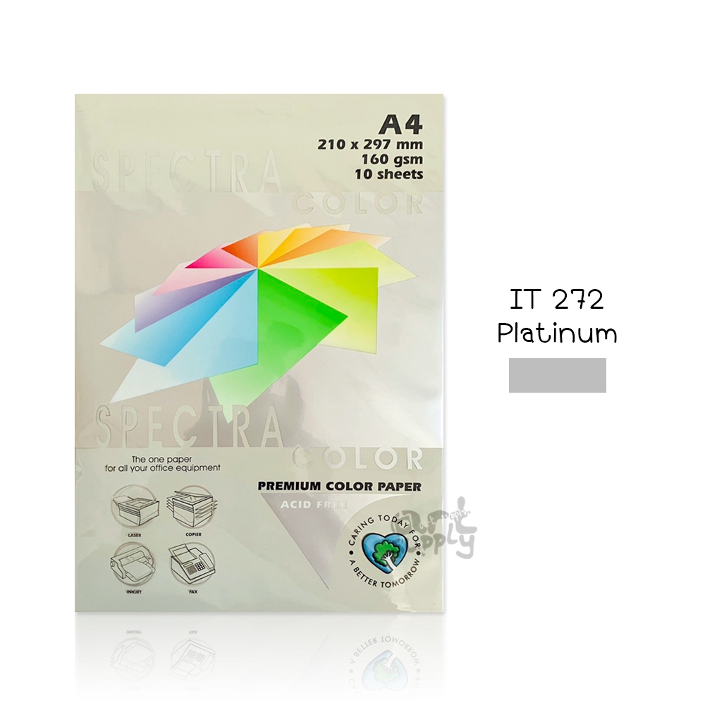 กระดาษสี 2 หน้า Spectra Color Paper A4 160g แพ็ค 10 แผ่น | Shopee Thailand