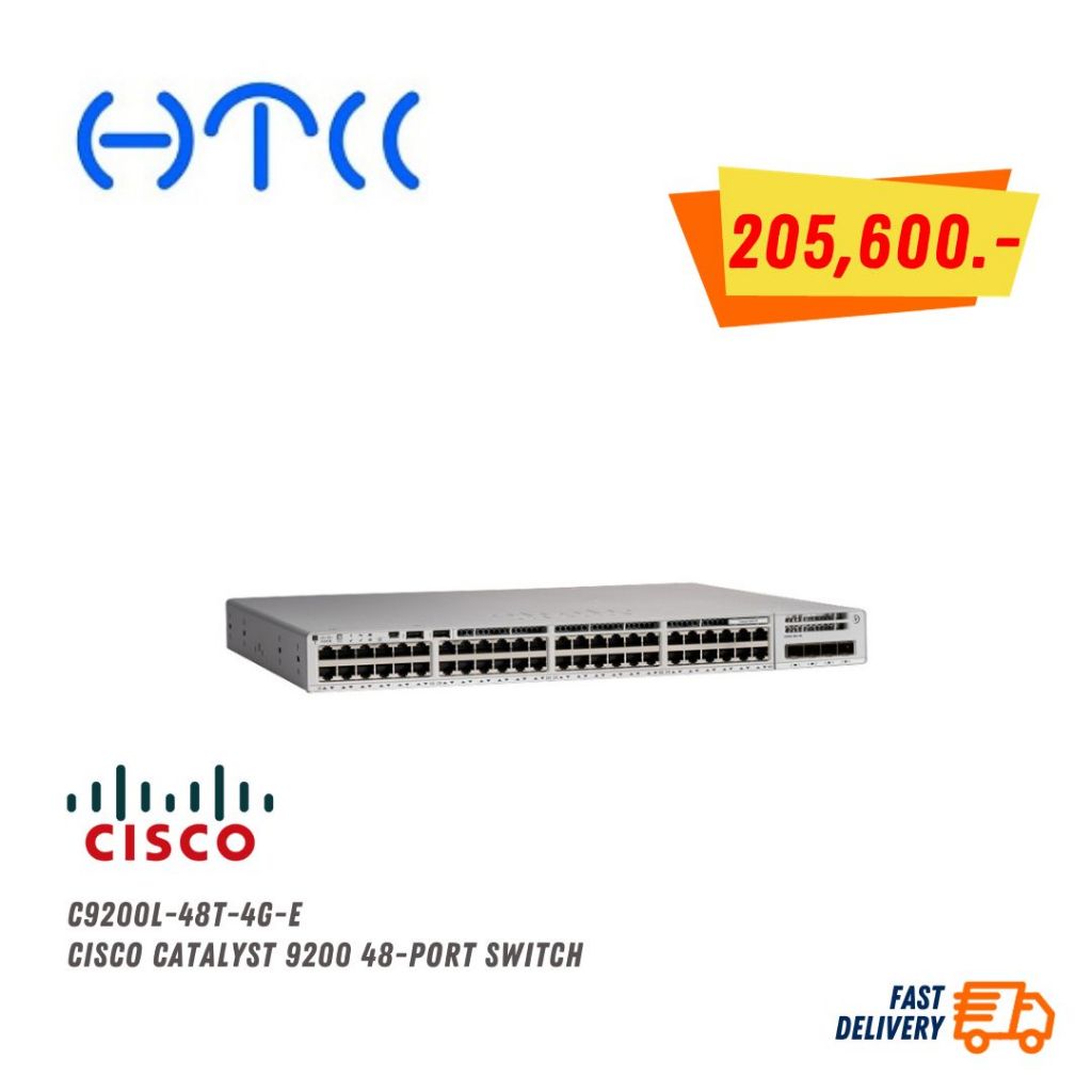 Cisco Catalyst 9200 48-Port Switch ~ C9200L-48T-4G-E | Shopee Thailand