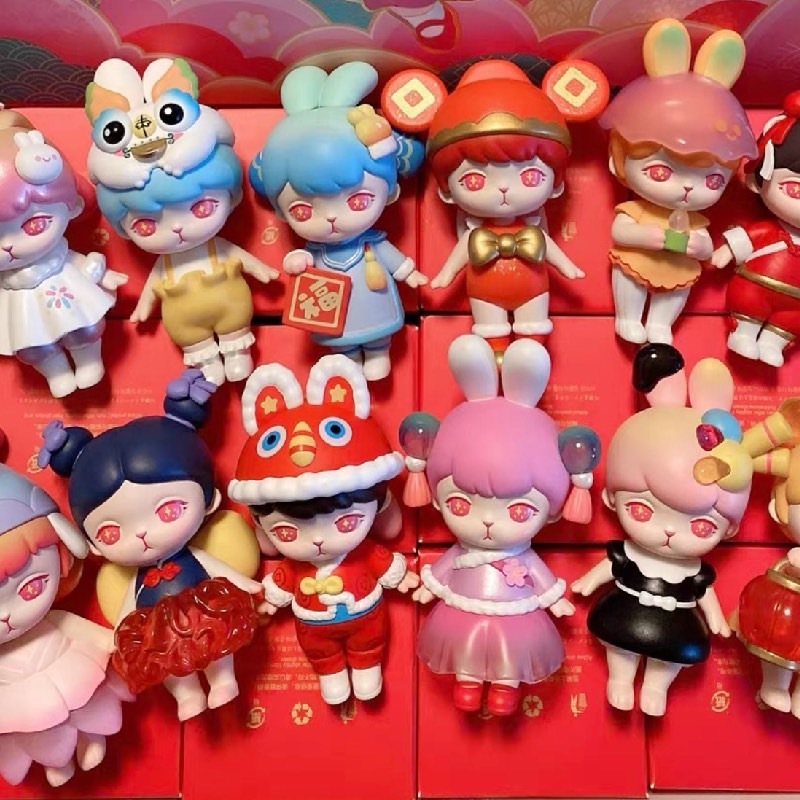 กล่องสุ่ม ตรีมเทศกาลตรุษจีน Happy Spring Festival Bunny มี 12 เเบบให้ ...