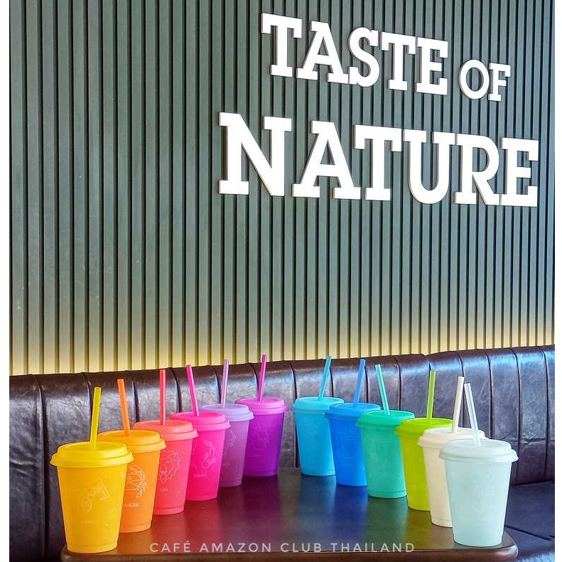 เเก้วอเมซอนมูเตลู Cafe Amazon Magical Cup (แก้วเปลี่ยนสีจักรราศี ...