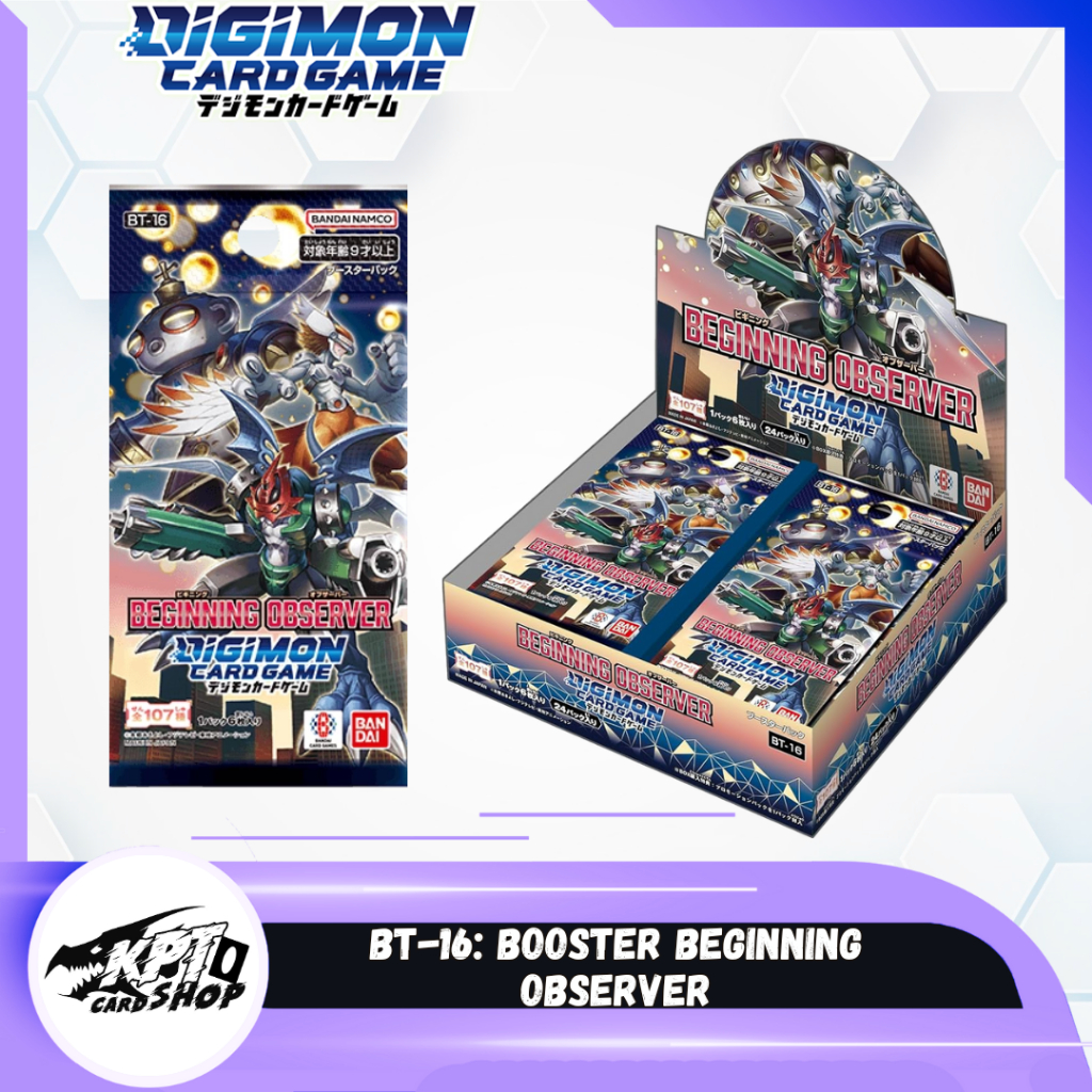 Digimon Card Game Booster Pack BT-16: BEGINNING OBSERVER | Shopee Thailand