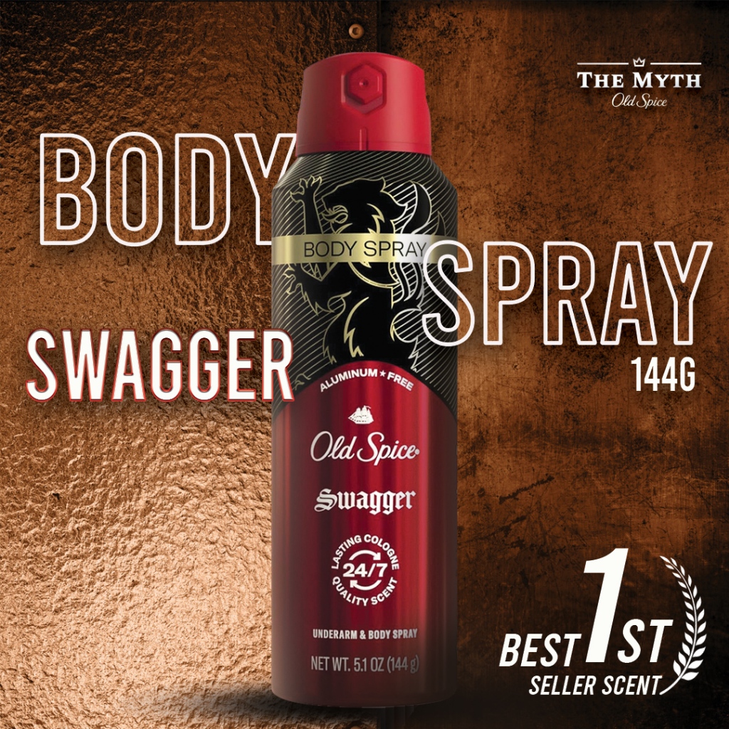 *ของแท้นำเข้าจากUSA* Old Spice Body Spray กลิ่น Swagger 144g หอมสปอร์ต ...