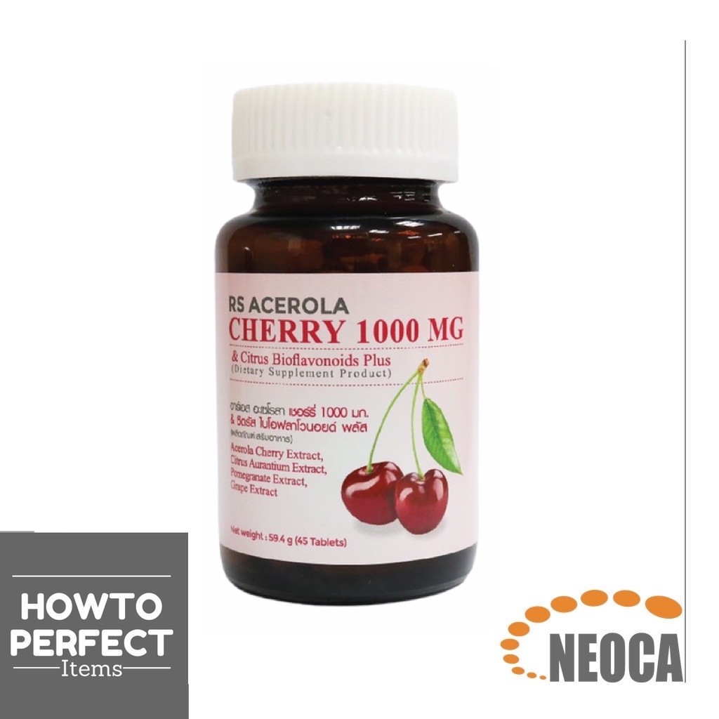 NEOCA RS Acerola Cherry 1000mg & Citrus Bioflavonoids Plus นีโอก้า อะเซ ...