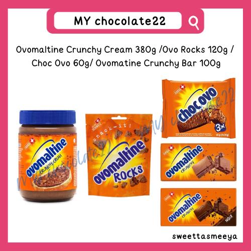 Ovomaltine Crunchy Cream 380g / Choc Ovo 60g / Ovo Rocks 120g ...