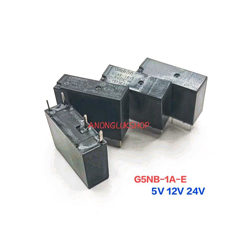 1ตัว 👉👉RELAY G5NB-1A-E 5VDC 12VDC 24VDC รีเลย์ลงปริ้น 4ขา ทนกระแส 5A 250VAC | Shopee Thailand