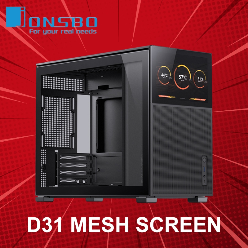 เคสคอม Jonsbo D31 MESH SCREEN ประกันศูนย์ 1 ปี | Shopee Thailand
