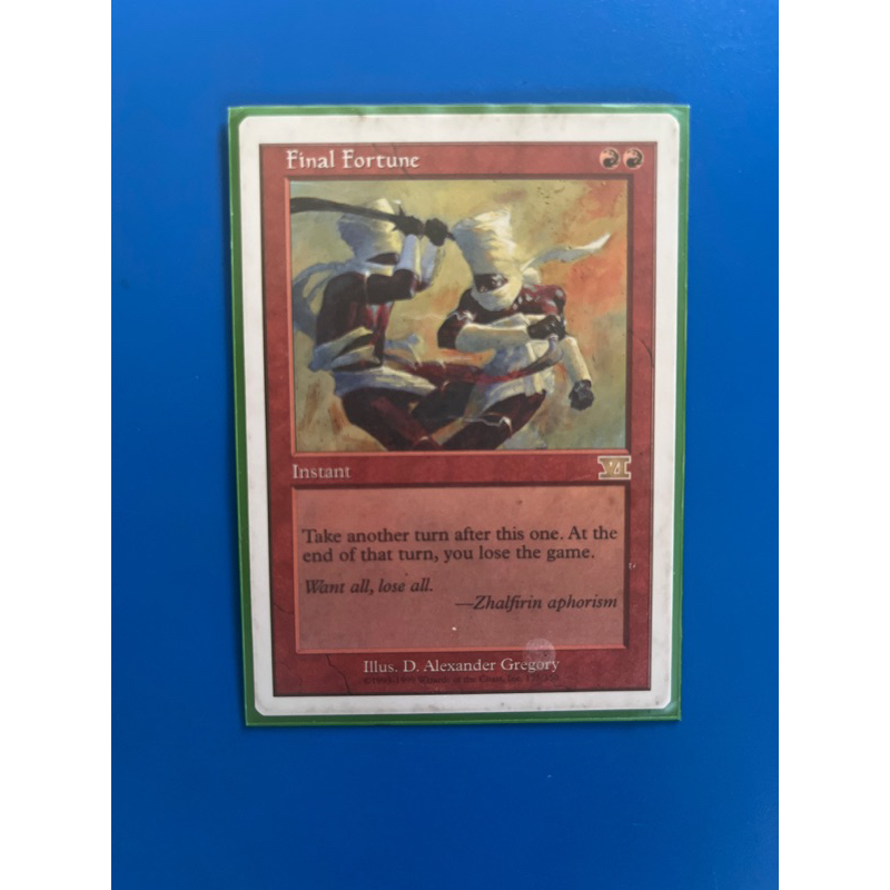 การ์ด MTG Final Fortune Jap Jp Red Magic the gathering EDH รุ่น 6th ...