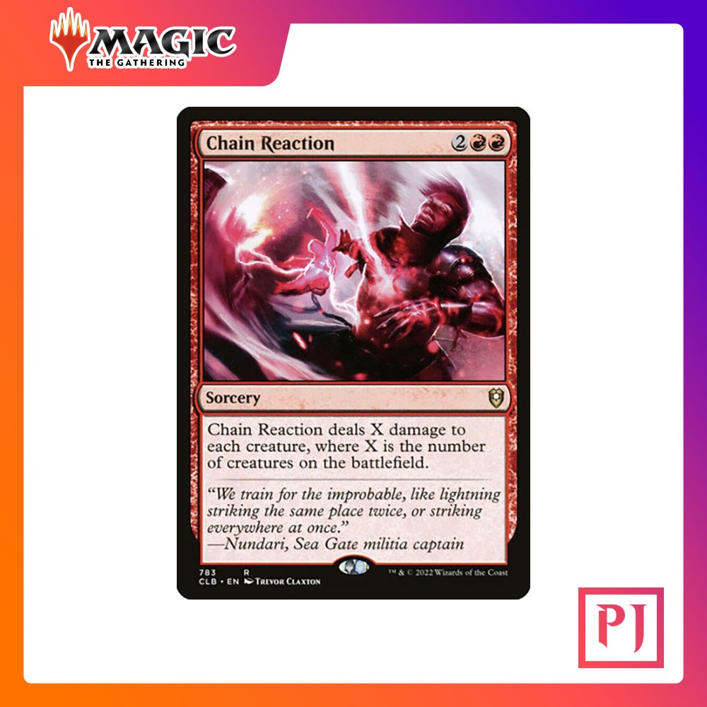 [MTG] Chain Reaction [CLB] [RED] [RARE] [NORMAL] [ENG] (การ์ดเมจิค ...