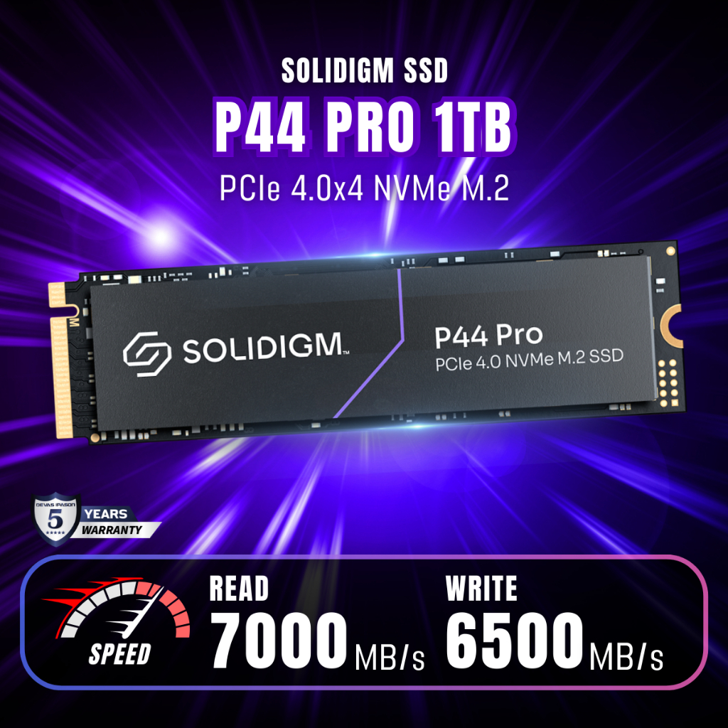 Solidigm SSD เอสเอสดี รุ่น P44 Pro 1TB (7000/s PCIe 4.0x4/ M.2 2280 ...