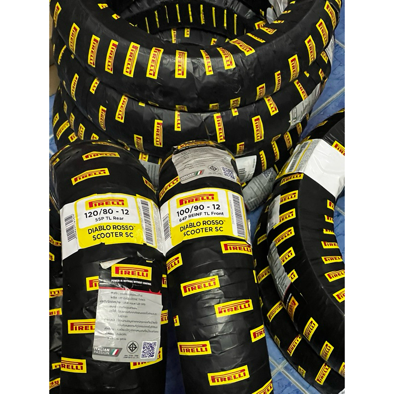 ยางนอกPIRELLI ROSSO,ROSSO SCใส่รถGiorno,scoopyขอบ12 100/90-12,120/80 ...