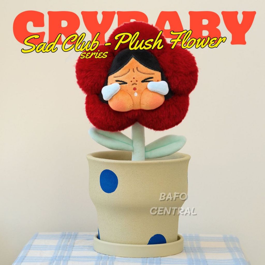 Live 20.00 ** CRYBABY Sad Club Series-Plush Flower ดอกไม้ POP MART ...