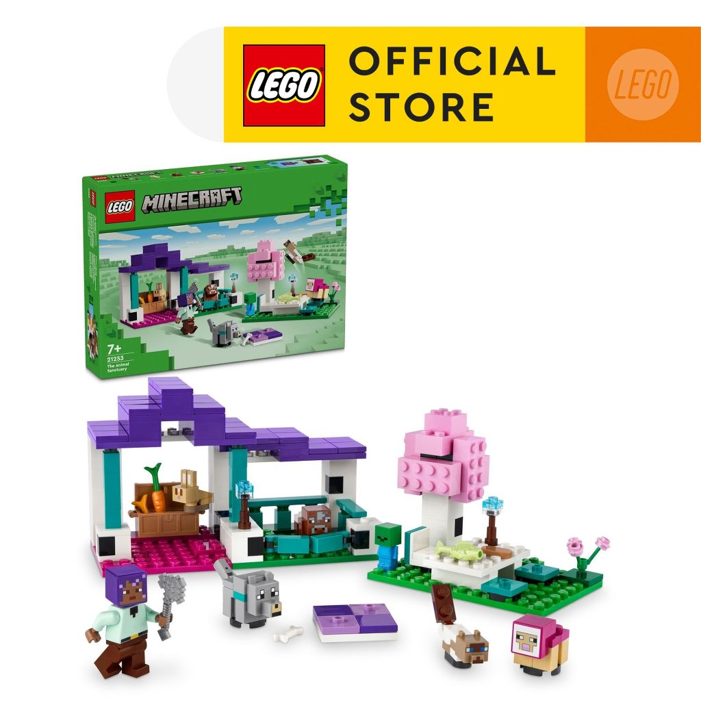 LEGO Minecraft 21253 The Animal Sanctuary Set (206 Pieces) | Shopee ...