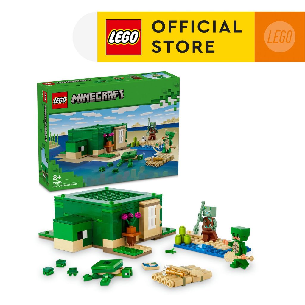 LEGO Minecraft 21254 The Turtle Beach House Building Set Toys (234 ...