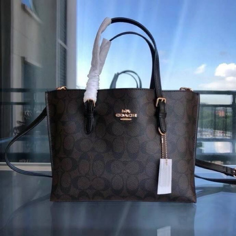 COACH - Mollie Tote 25 In Signature Canvas C4250 | Shopee Thailand