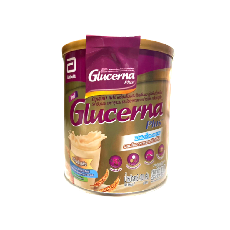 Glucerna Plus กลูเซอนา พลัส กลิ่นธัญพืช 400g 1 กระป๋อง Glucerna Plus ...