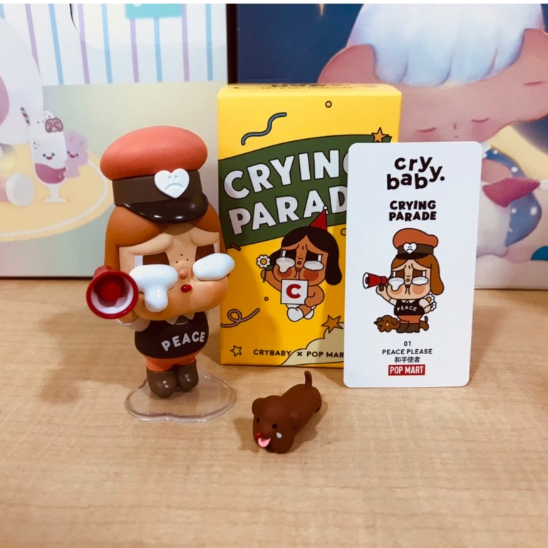 POPMART Cry Baby. Crying Parade 01 Peace Please | Shopee Thailand