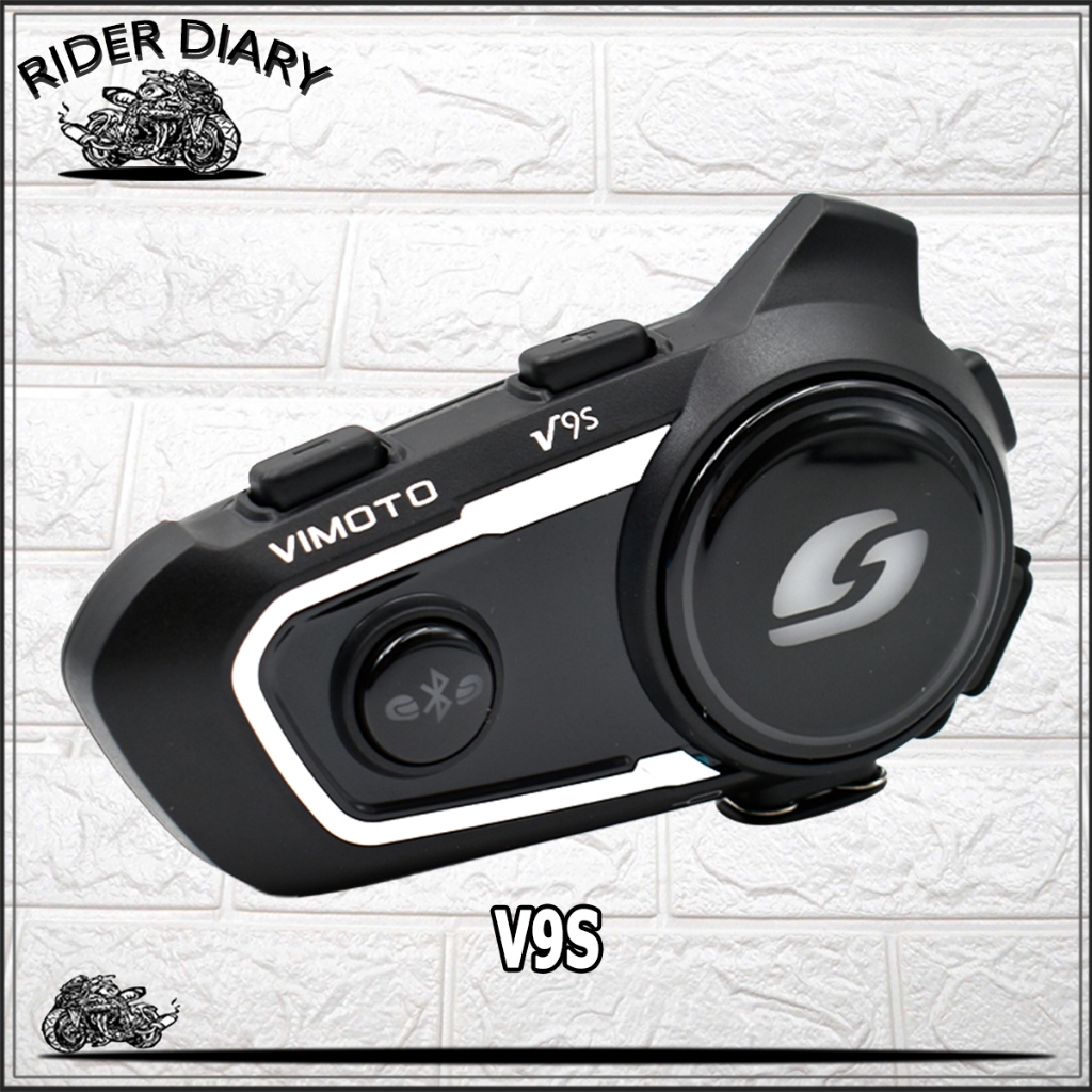 บูลทูธติดหมวกกันน็อค VIMOTO อินเตอร์คอม มีระบบตัดเสียงรบกวน 1000mah ...