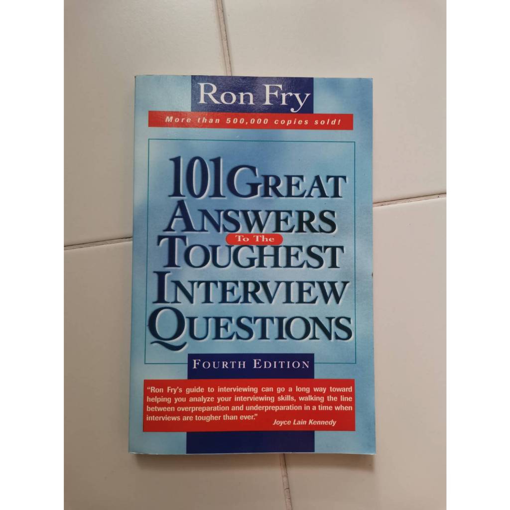 หนังสือภาษาอังกฤษ 101 Great Answers to the Toughest Interview Questions ...