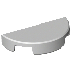 [679] ชิ้นส่วนเลโก้ Lego Part Tile, Round 1 x 2 Hal (1748) ราคา/ชิ้น ...