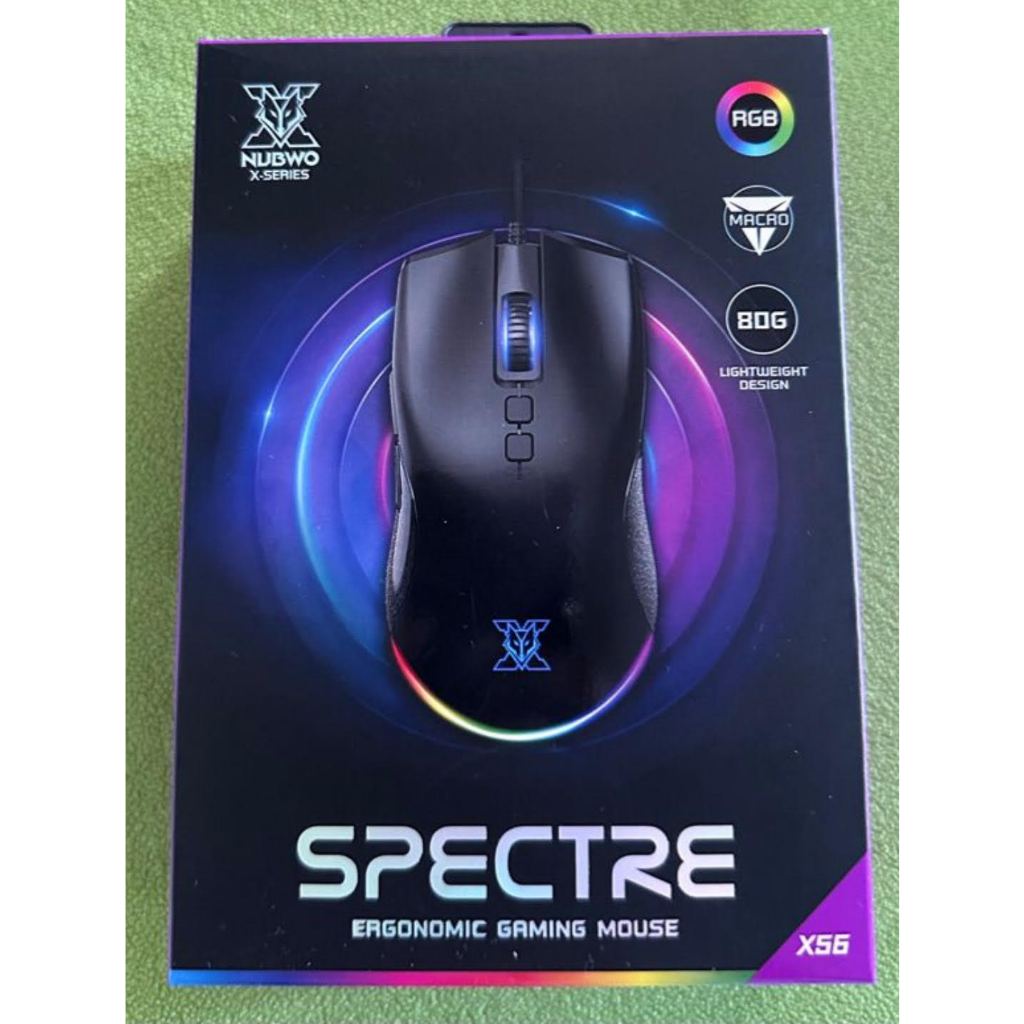 NUBWO X56 ERGONOMIC GAMING MOUSE(SPECTRE) (สินค้าใหม่) | Shopee Thailand